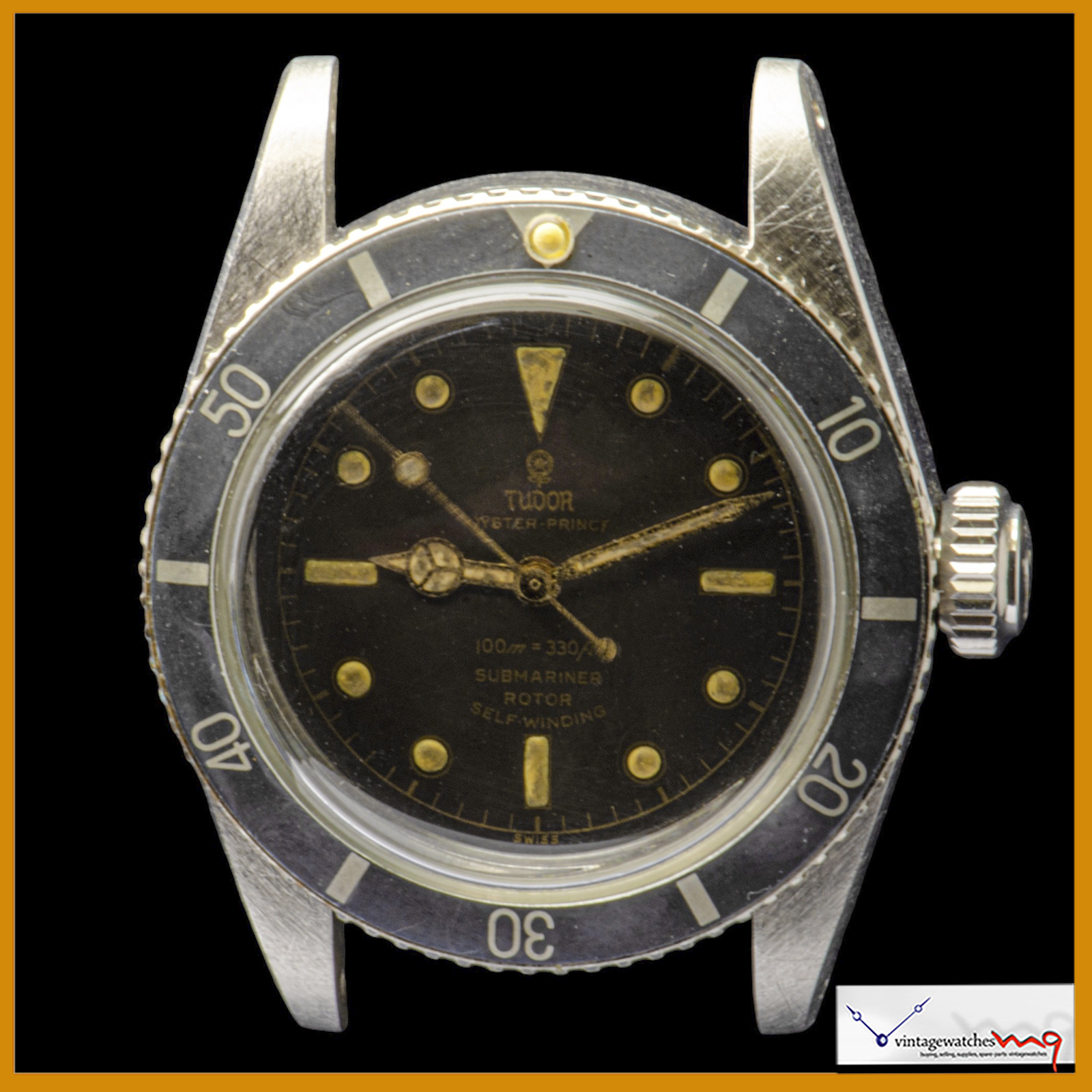 Tudor Submariner Ref 7922 come with Depth Gilt Dial Rose Logo.